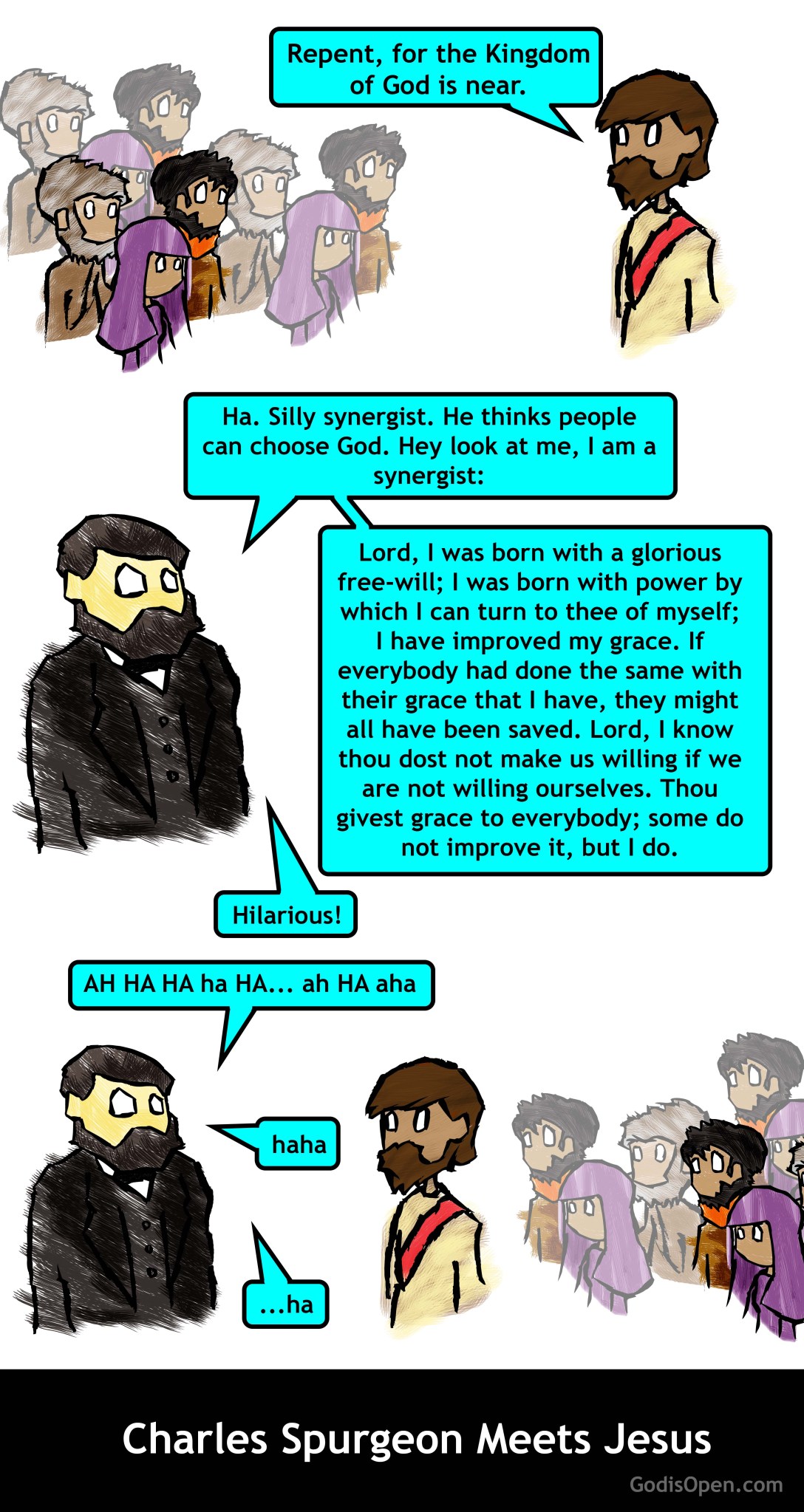 Meme Monday – Charles Spurgeon Meets Jesus | God is Open